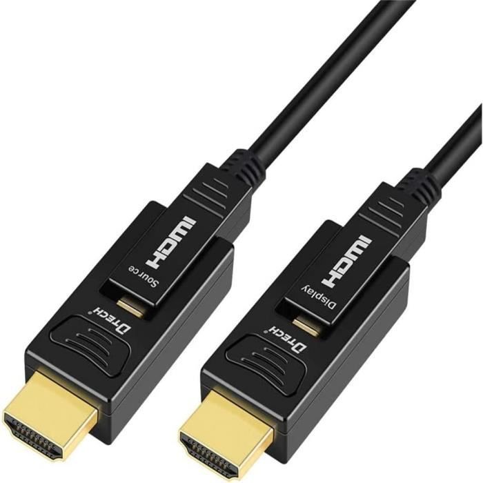 Câble Hdmi À Fibre Optique 4K 60 Hz 444 422 420 Chroma-Subsampling 18 ...