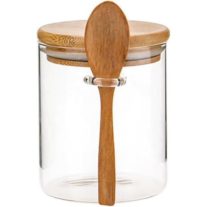 Bocal En Verre De 450 Ml Avec Couvercle Hermétique Et Cuillère-Bocal De ...
