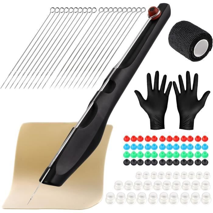 Solong Tattoo Hand Poke and Stick Kit, Kit de tatouage DIY avec aiguilles tatouage, œillets ...