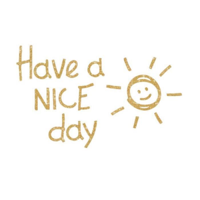 HAVE A NICE DAY Short Sentence Wall Decals Sticker DIY Home Decor Mural ...
