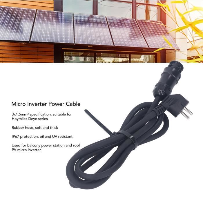 Cable d'alimentation pour micro-onduleur Cable AC pour micro-onduleur ...