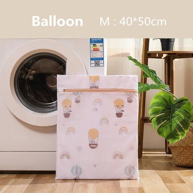 FILET DE LAVAGE,Balloon 40-50cm--Sac à linge pliable, 6 tailles, sac à ...
