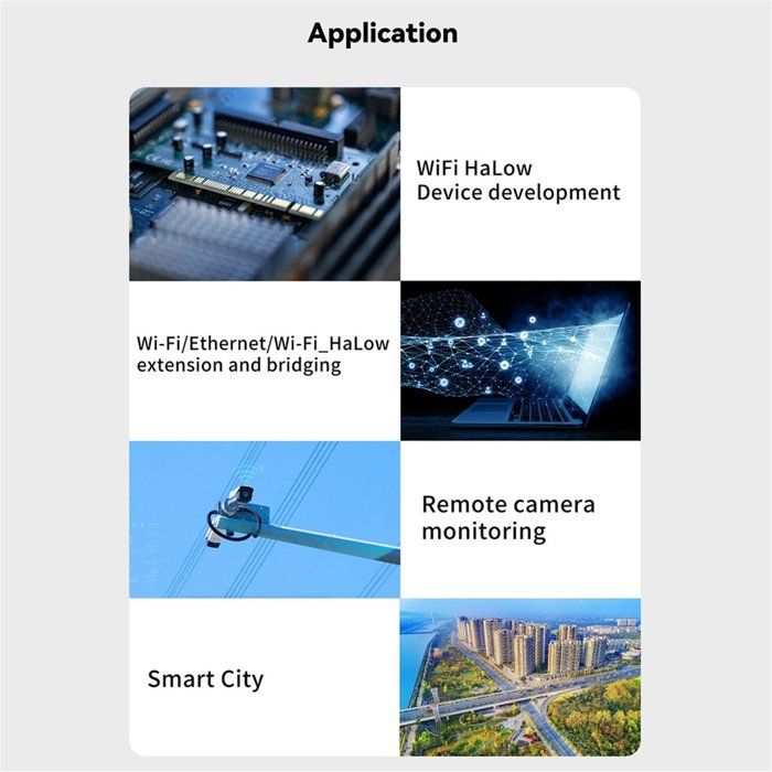 HC01 Module Wi-Fi HaLow Sub 1GHz Double Bande WiFi MESH Transfert de ...