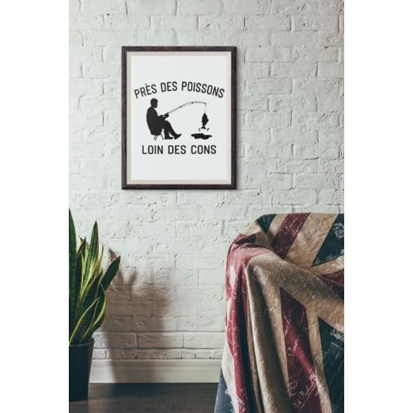 Affiche - LA FRENCH TOUCH - Près des poissons, loin des cons - Papier ...