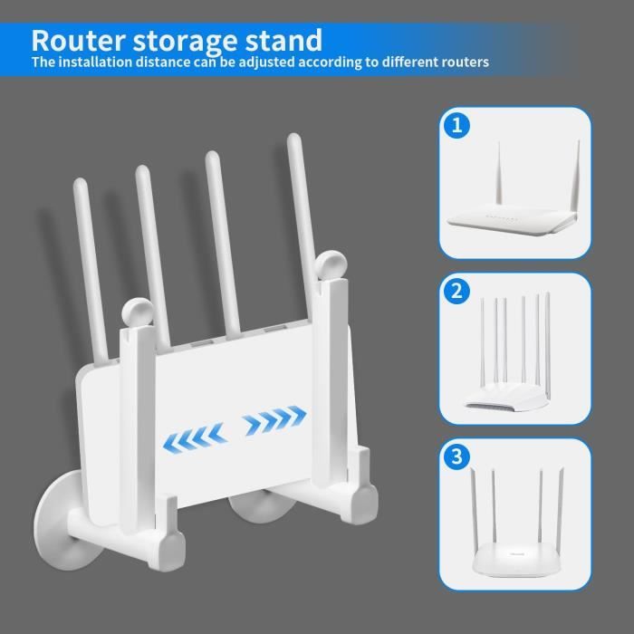 Rangement Box Internet, Etagere Sans Percer Pour Decodeur, Routeur Mini ...