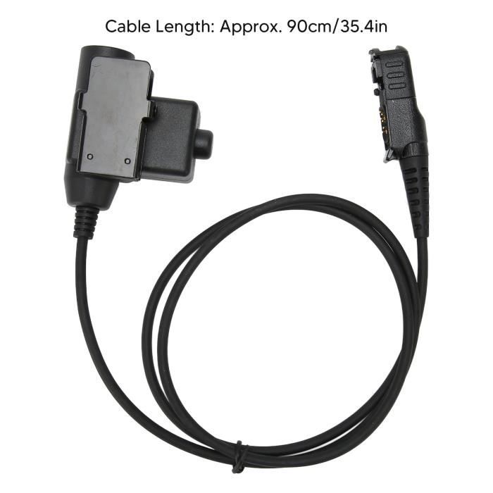MOH-adaptateur Push to Talk Adaptateur de Casque PTT Connecteur Push to ...