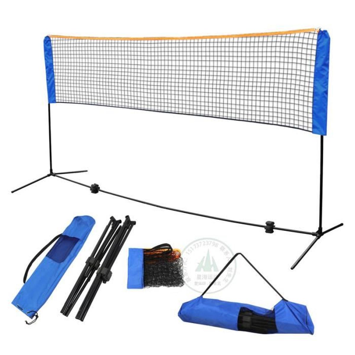 Filet de Badminton, 300 x 160cm, réglable sur 2 hauteurs, Filet de ...