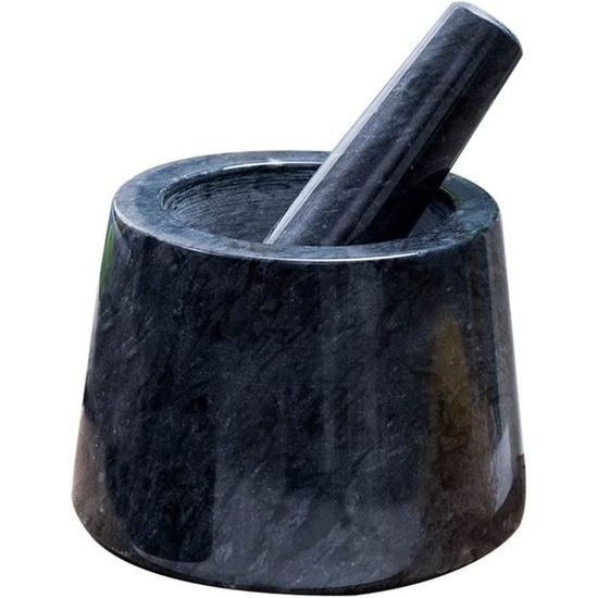 Ensemble de mortier et pilon en marbre avec pilon et mortier, mortier ...