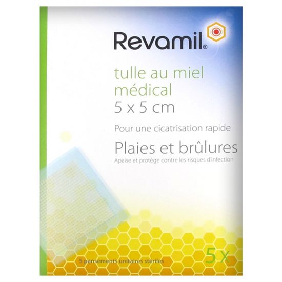 Revamil Pansements Tulle au Miel Médical 5 x 5cm 5 unités - Cdiscount ...