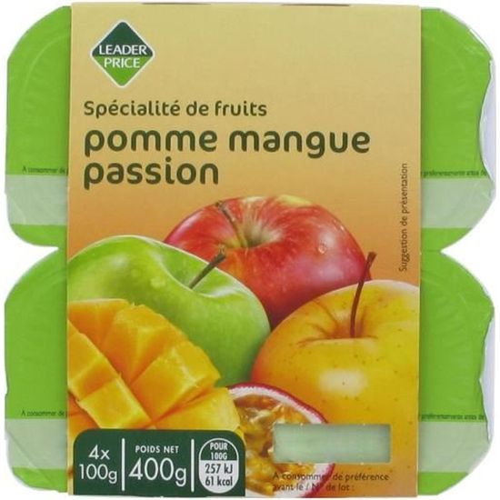 Spécialité de fruits pomme mangue passion - 400g - Cdiscount Au quotidien