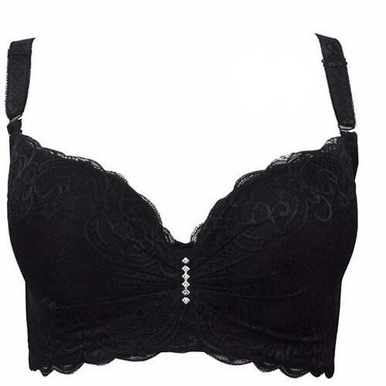 Soutien-gorge,Soutien-gorge grande taille en dentelle pour femmes,sous ...