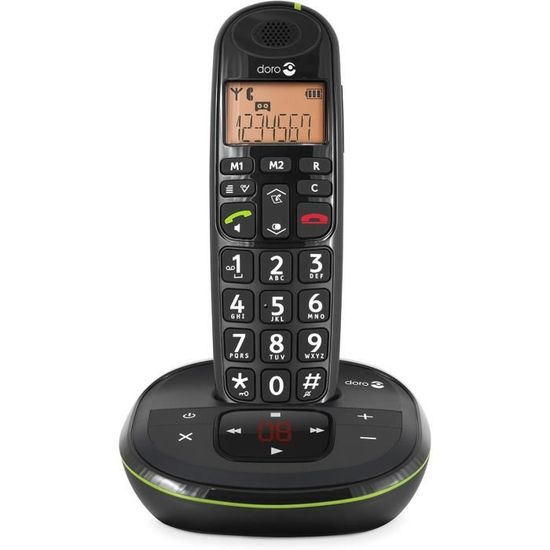 Phoneeasy 105Wr Téléphone Sans Fil Pour Seniors Avec Grandes Touches ...