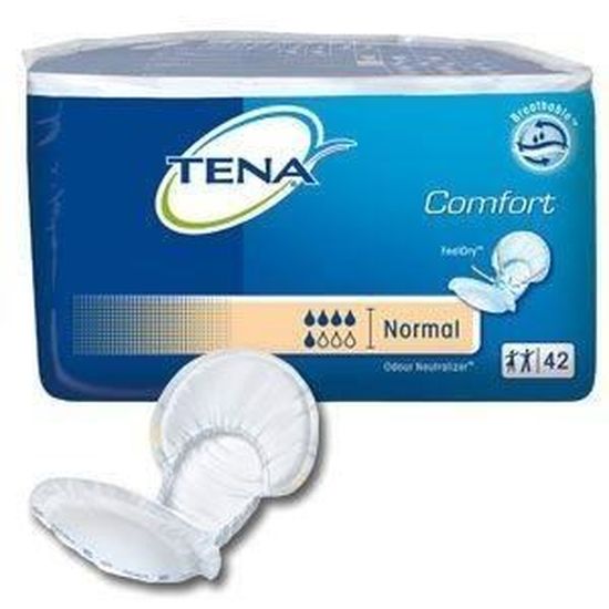 TENA Proskin Comfort Protection Normal 42 serviettes - Cdiscount Santé ...