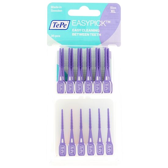 TePe Easypick Pack de 36 cure-dents en silicone Violets Taille XL ...