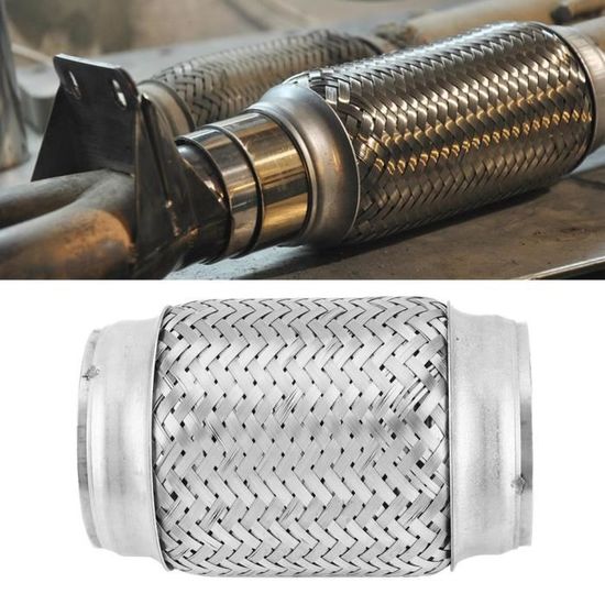 TMISHION Soufflets d'échappement Tressé en acier inoxydable 76 mm x-SPR - Cdiscount Auto