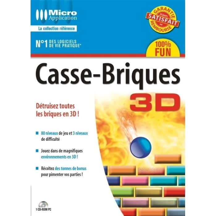 CASSE-BRIQUES 3D / JEU PC CD-ROM - Cdiscount Jeux vidéo