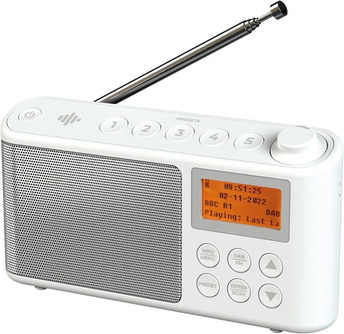 Radio DabDab FM Alimentation Secteur et Batterie Poste Radio Numrique Dab Portable avec ...