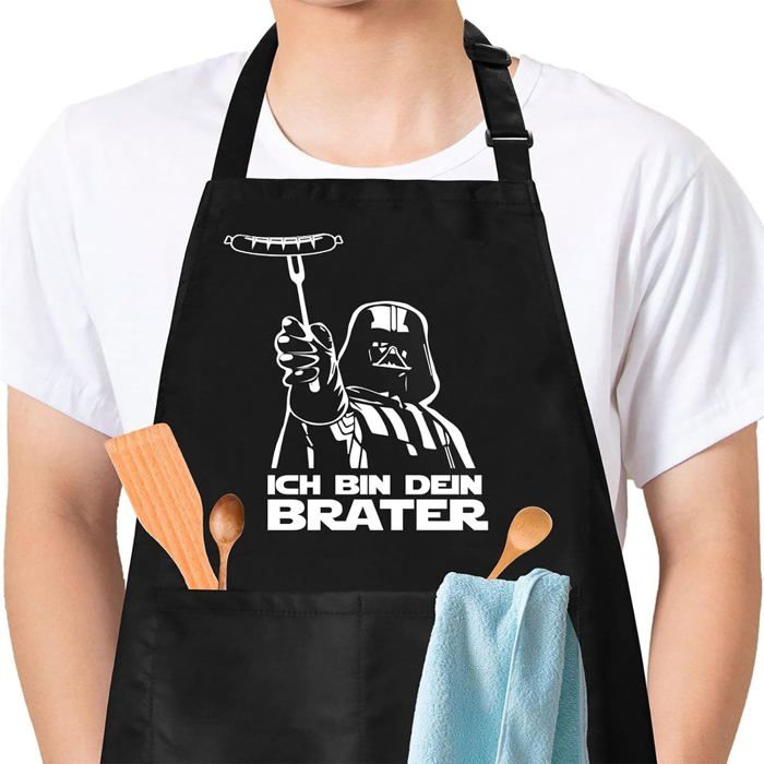 Star Wars Tablier Avec 2 Grandes Poches Drle Nouveaut Cuisine Barbecue Tabliers Humoristiques ...