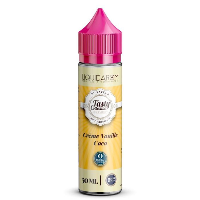Tasty Collection creme vanille coco 50ml avec 1 booster de nicotine ...
