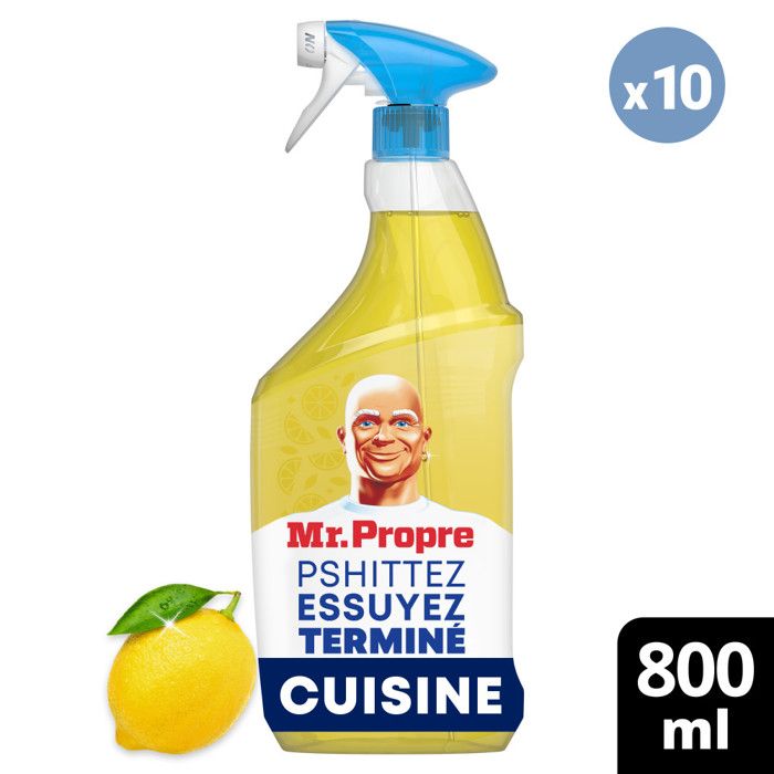 PACK M. PROPRE SPRAY FLASH PROPRETÉ KITCHEN LEMON 800ML - Cdiscount Au ...