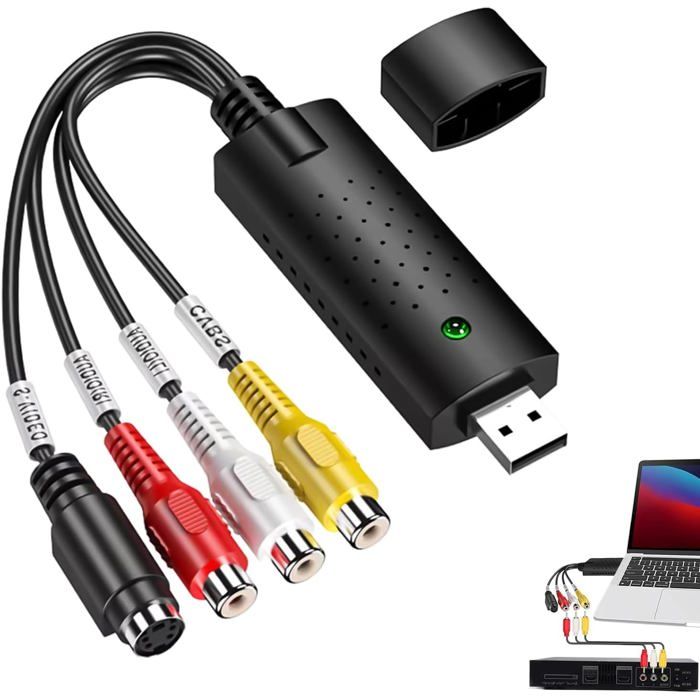Convertisseur Vhs Vers Numérique,Video Grabber Usb 2.0,Carte De Capture ...
