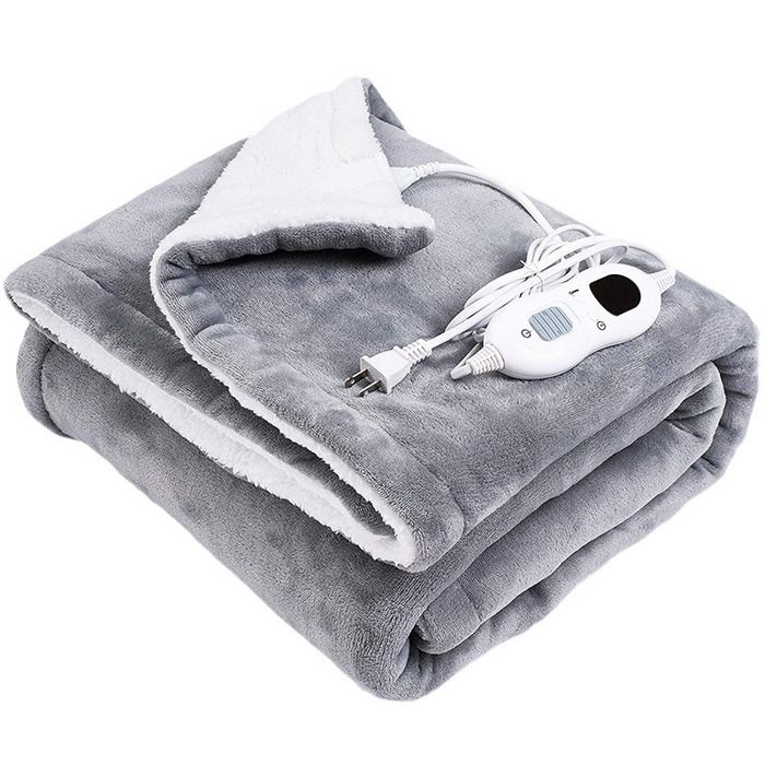 Couverture Chauffante 130x180cm,Plaid Chauffant avec 6 Niveaux ...