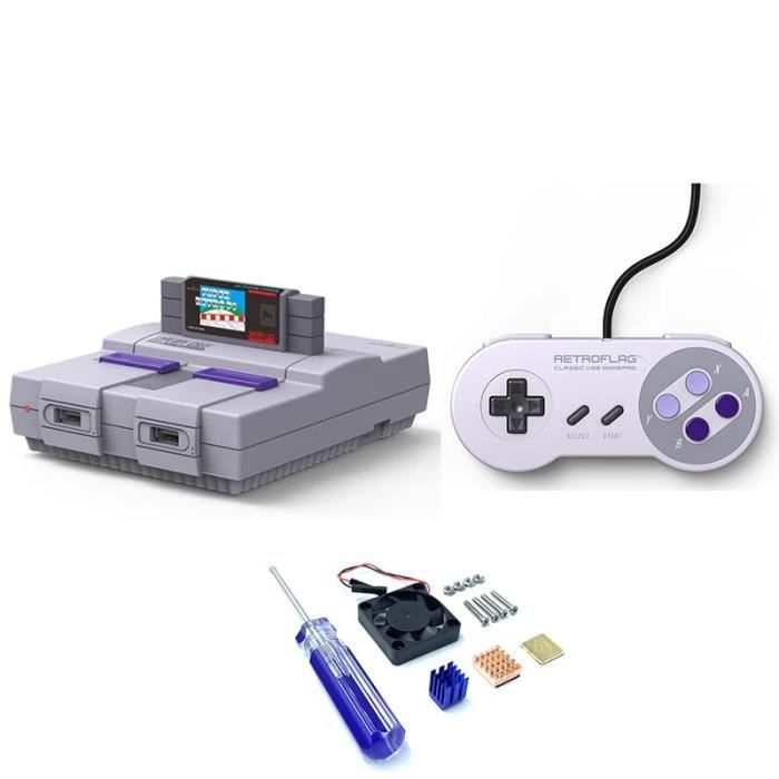 Embouteiller - Cartouche de jeu Retroflag SUPERPi Snes avec ventilateur ...