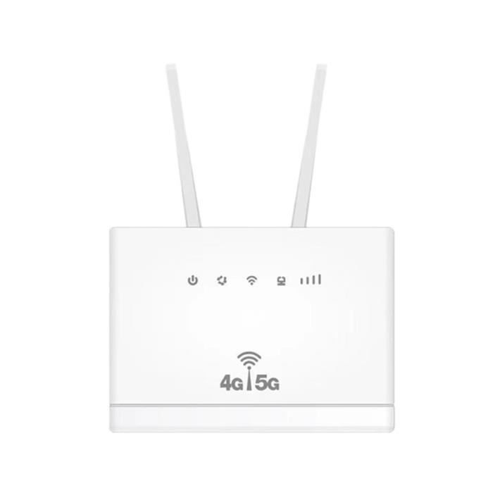 Blanc - Routeur sans fil avec antenne externe, point'accès sans fil ...