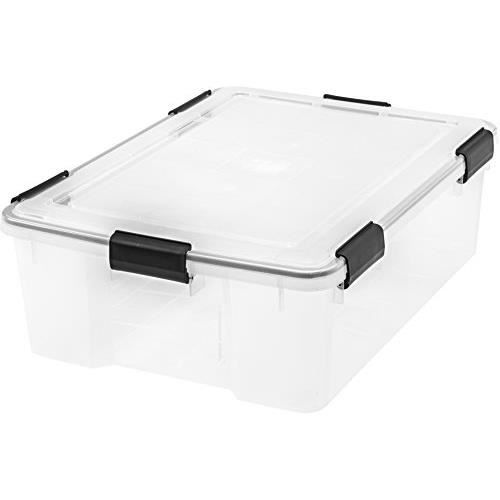 IRIS Weathertight Storage Box 41 Quart Weathertight - Clear - Cdiscount ...