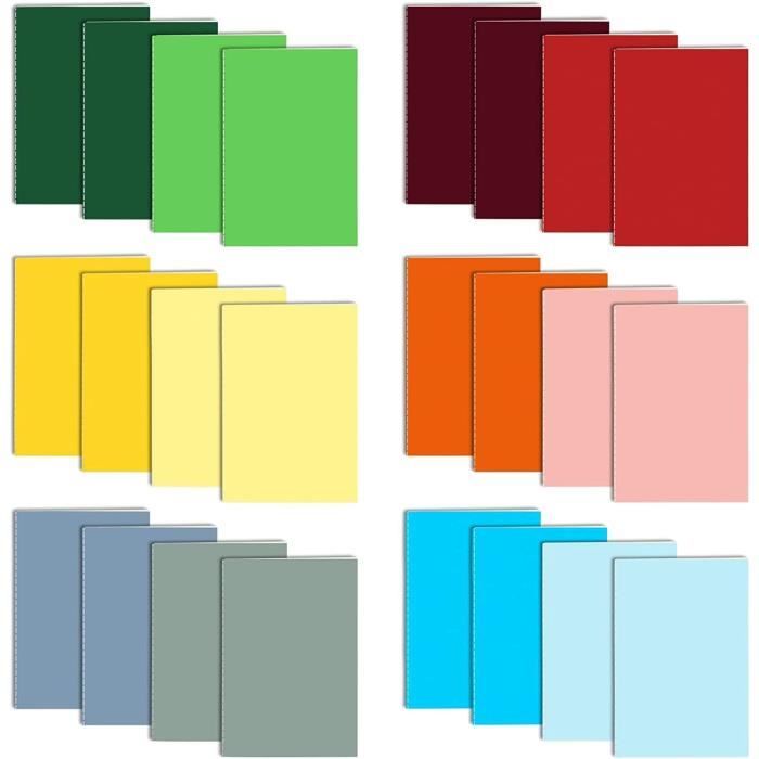 Mini Carnet, 24 Paquets De Petit Carnet De Notes De Poche 12,7 X 8,8 Cm ...