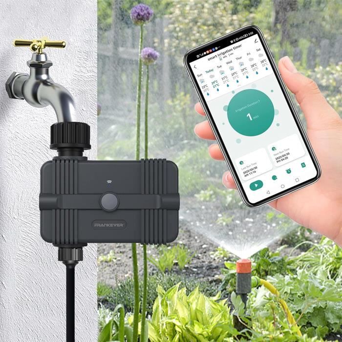 Wifi Programmateur Arrosage Ave Contrôle App,Intelligent Jardin Automatique D'Arrosage Avec ...