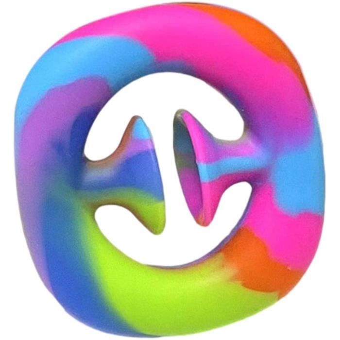 Flouris Rainbow Fidget Snapper Toys Squeeze Stress Relief Toy Sensory ...