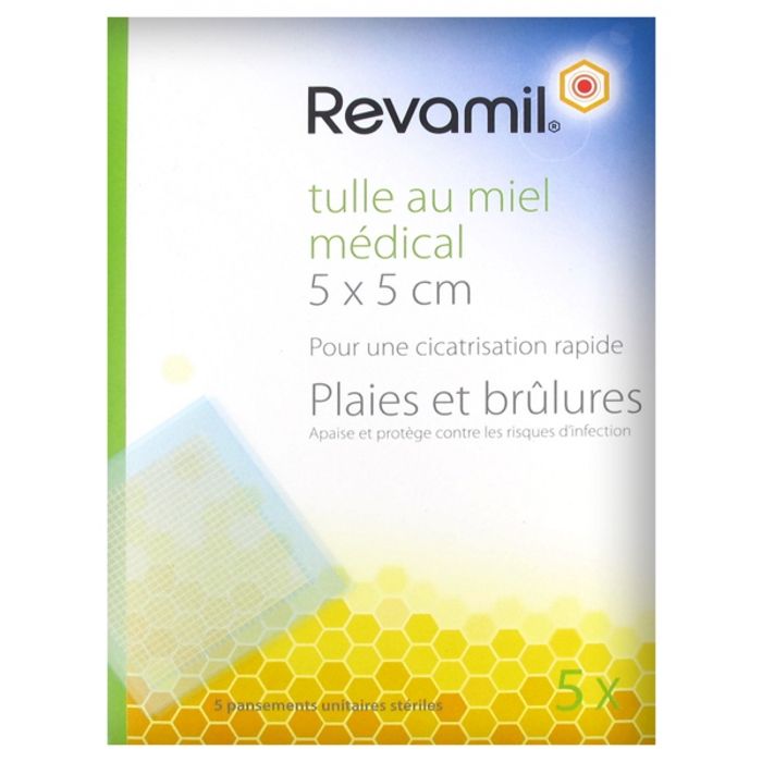 Revamil Pansements Tulle au Miel Médical 5 x 5cm 5 unités - Cdiscount ...