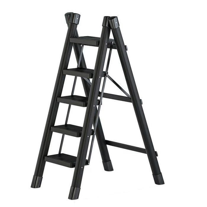 Escabeau pliable 5 marches Charge 150 kg, Tabouret échelle ...