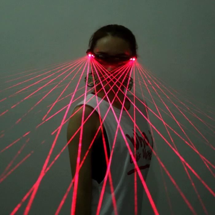 Effets de scène,Lunettes à faisceau Visible Laser multi-lignes,rouge ...