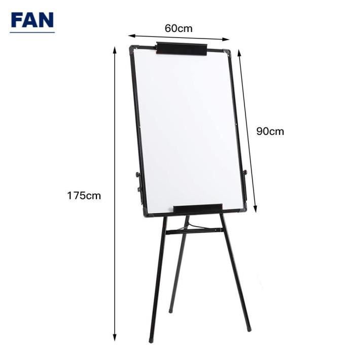 Chevalet avec trépied FAN - Support TABLEAU PAPERBOARD blanc ...