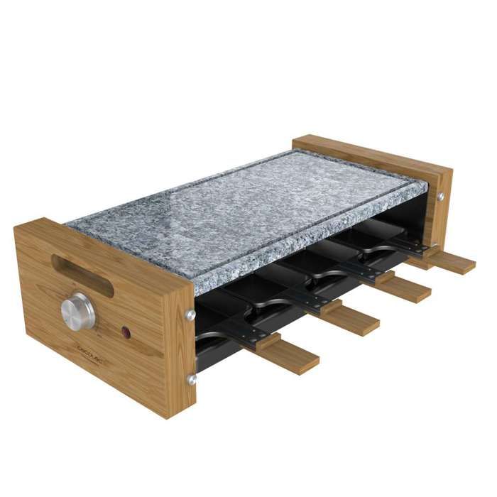 Appareil à Raclette - CECOTEC - 8600 Wood AllStone - Bois - 1200 watts ...