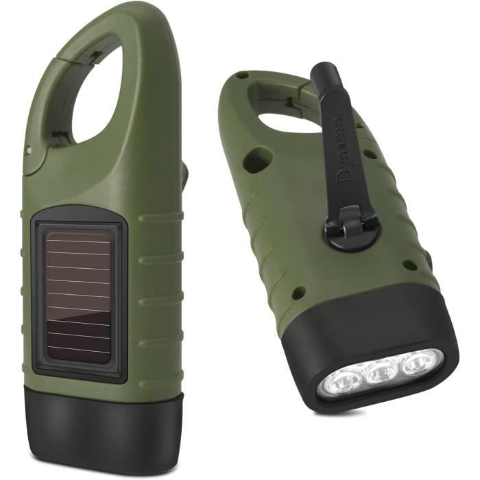 Lampe Torche Led Portable À Énergie Solaire 2 Pcs, Lampes De Poche ...