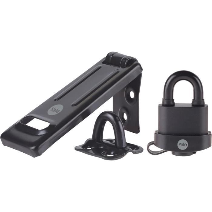 Y220B-51-118-Hsp Cadenas Et Moraillon Résistants Aux Intempéries Noir ...