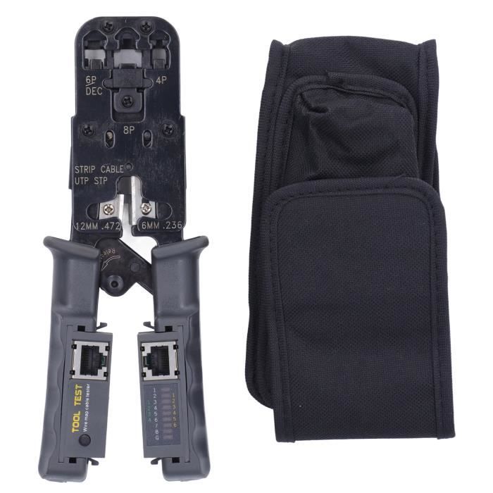 Cikonielf connecteur à sertir Pince à sertir outil de connecteur de coupe-câble à dénuder à ...