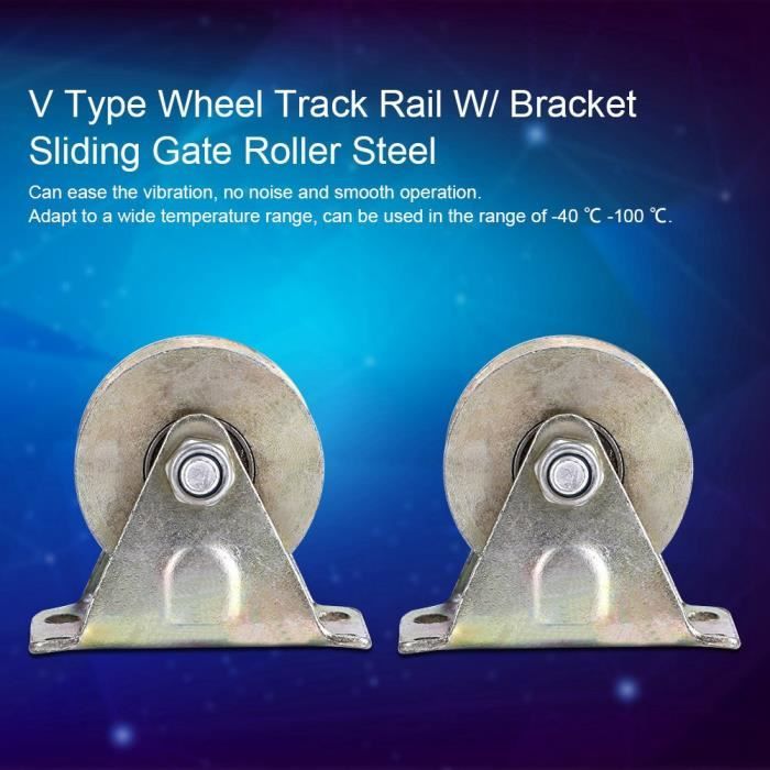 MSA 2 Pièces 2 V Type Rail De Voie De Roue Avec Support Coulissant ...