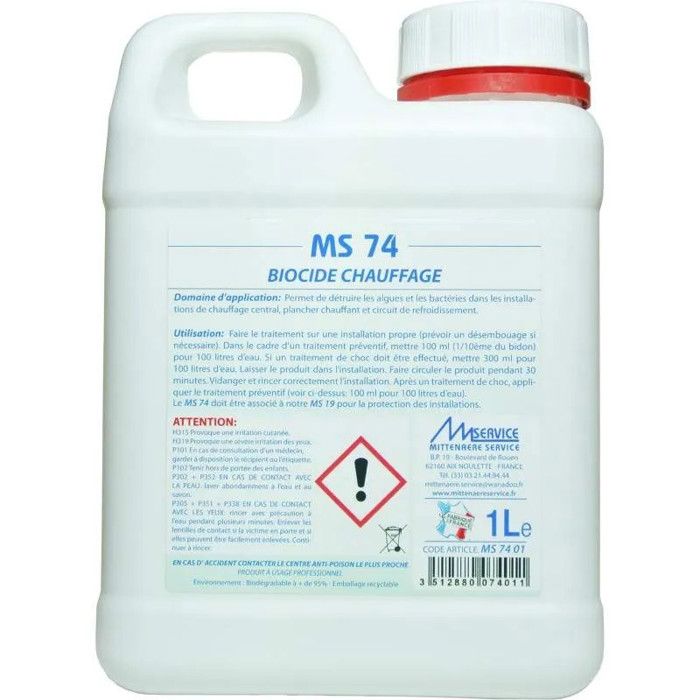 Anti bactérien pour circuit de chauffage, 1 litre - Cdiscount Bricolage