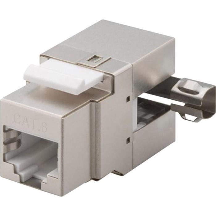Prise RJ45 CAT 6 Jack blindée Goobay - 95901 - Cdiscount Bricolage