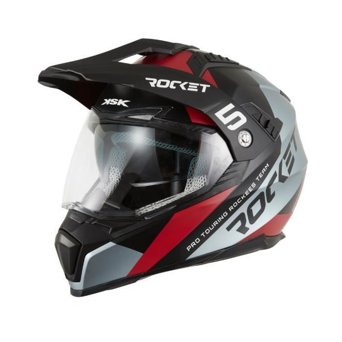 Casque DS Rocket KSK - Casque trail - SCOOTEO - Cdiscount Auto