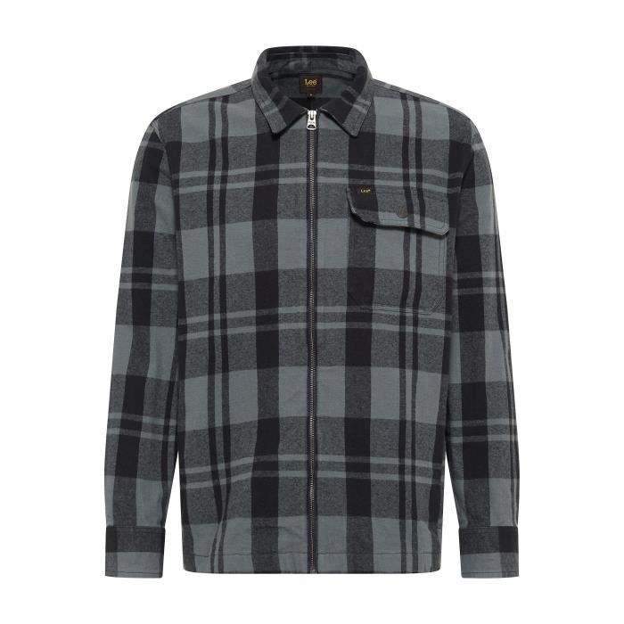 Surchemise zippée Lee - black - M Black - Cdiscount Prêt-à-Porter