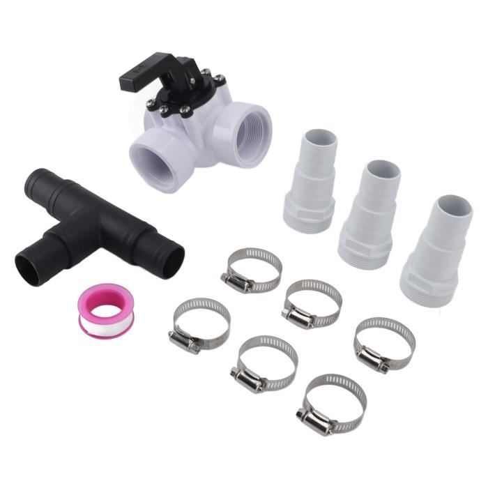 Mxzzand Valve de Dérivation 3 Voies pour Piscine Spa - Remplacement Zodiaque Jandy G1 1/2 ...