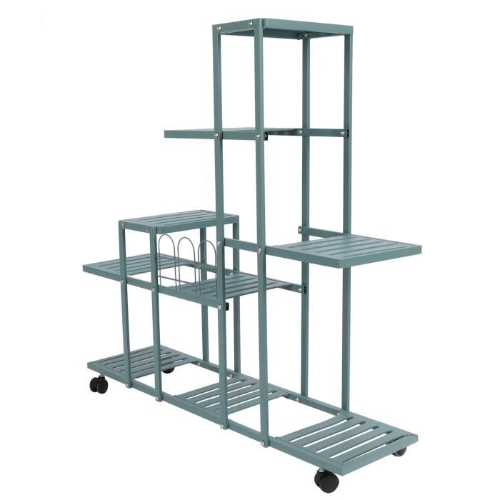 ABB Porte-fleurs mobile à 5 niveaux avec support de plantes en fer à ...