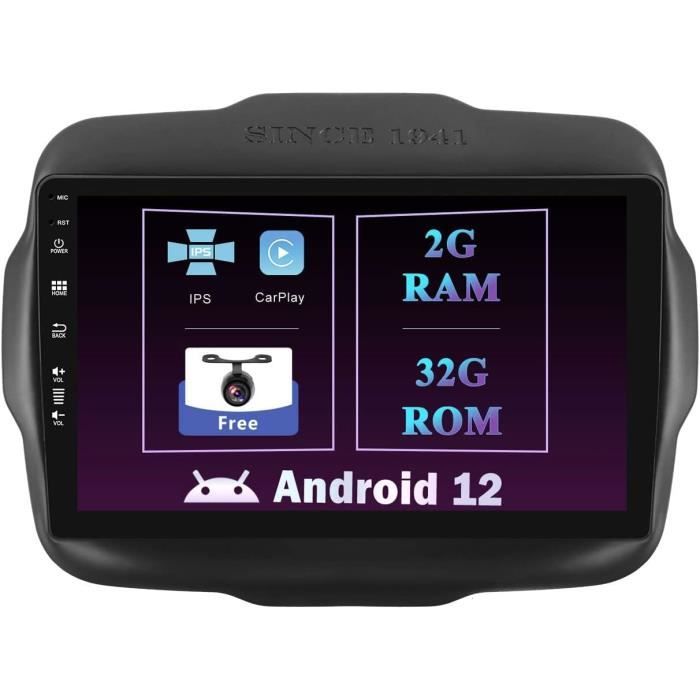 Autoradio Android 12.0 Pour Jeep Renegade 2015-2020 - Gps 2G+32Gb - Caméra Arrière Gratuite ...