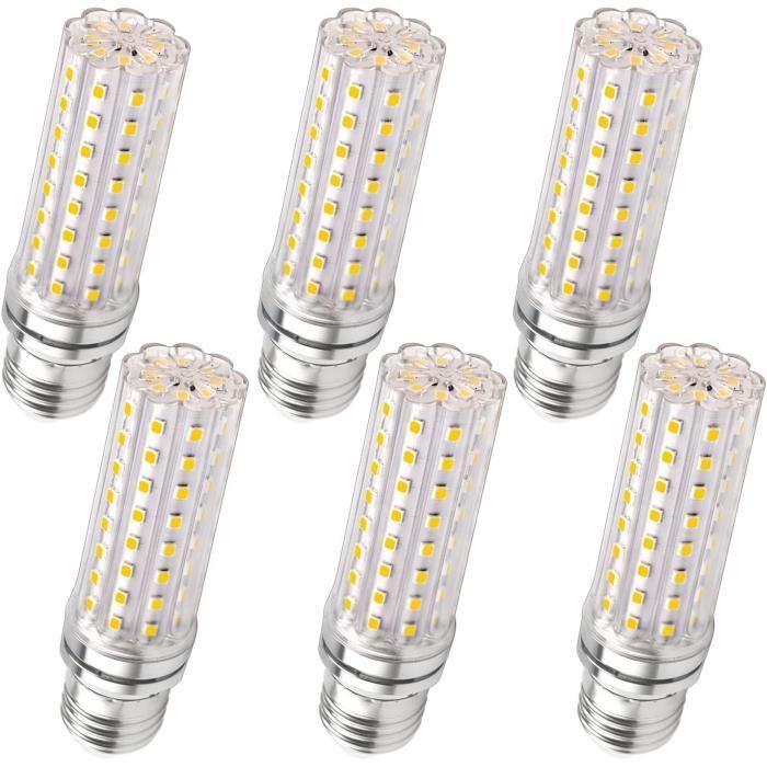Ampoule Led Maïs E27 12W, 220-240V, 1200Lm Blanc Froid 6000K, Non Dimmable, Équivalent Ampoule ...