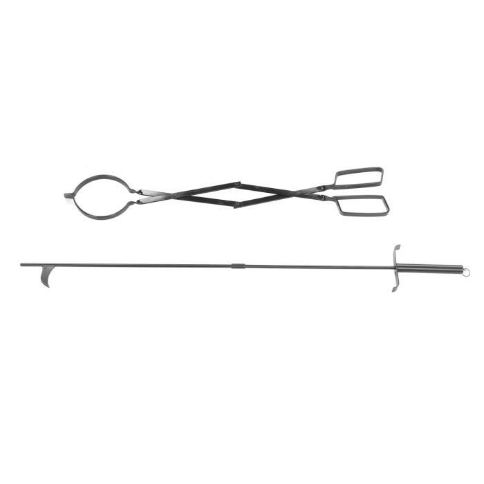 Shipenophy tisonnier de foyer Outil de tisonnier de cheminée, pinces de ...